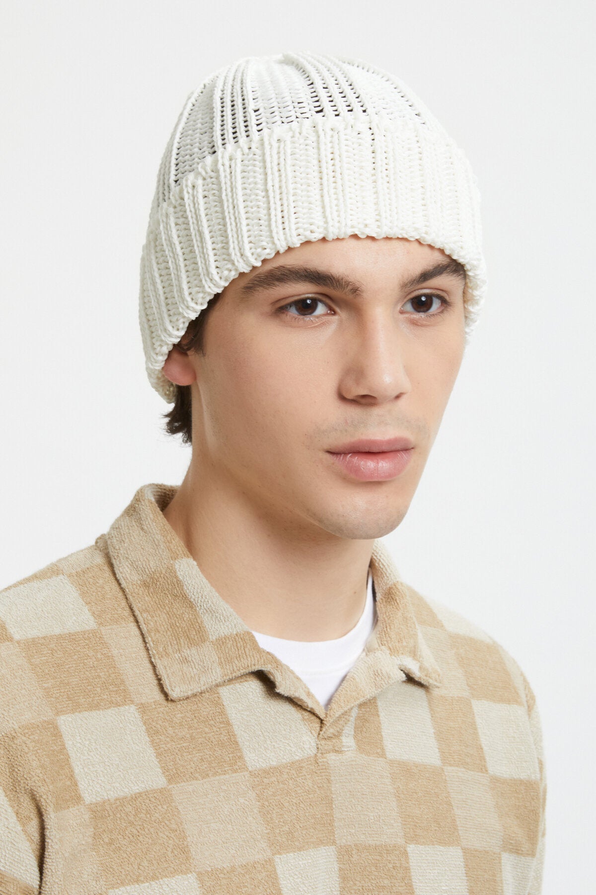 Cotton Watch Cap Natural by Beams | Men | WP Store