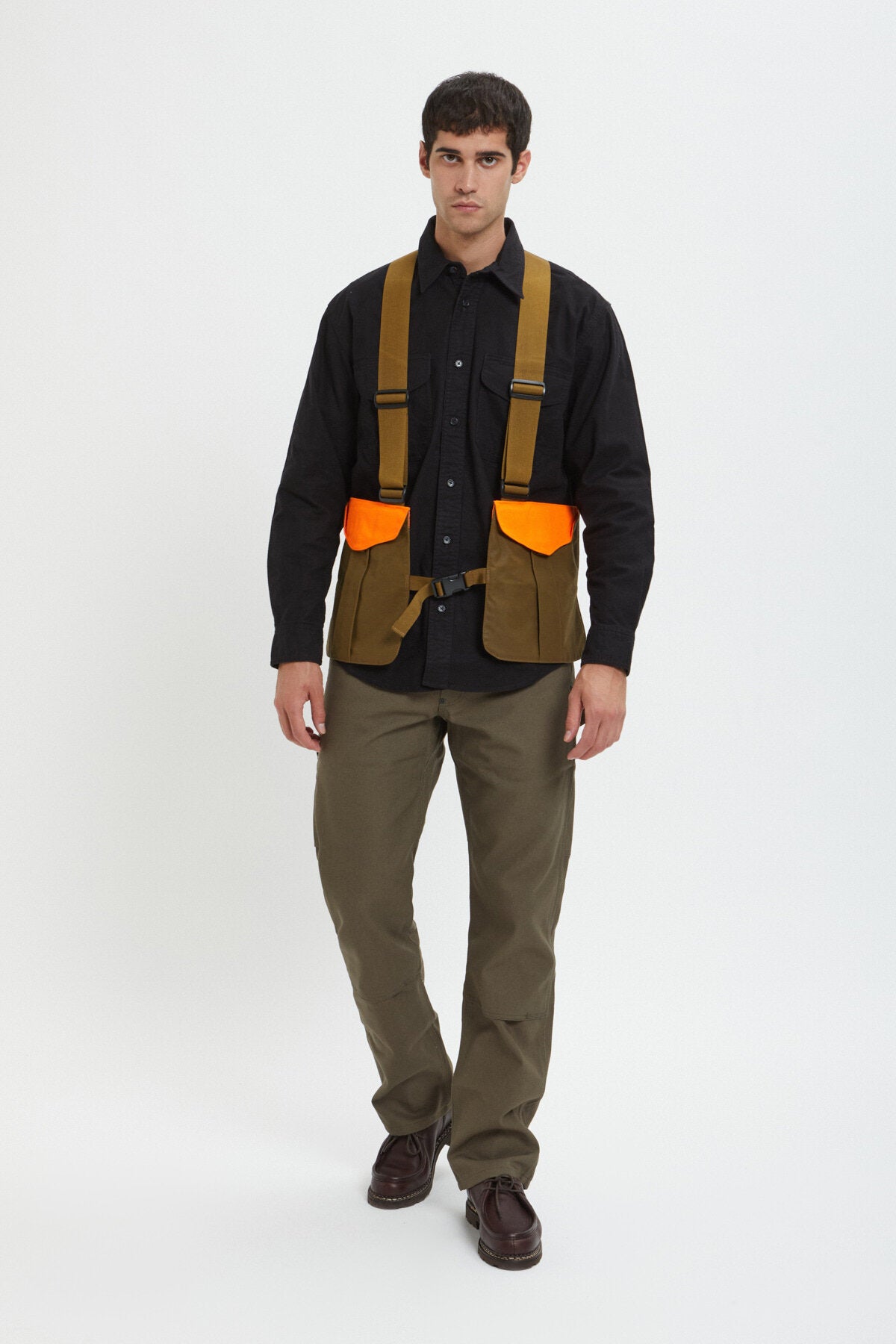 MESH GAME BAG Dark tan / blaze ora by Filson Man | Men | WP Store