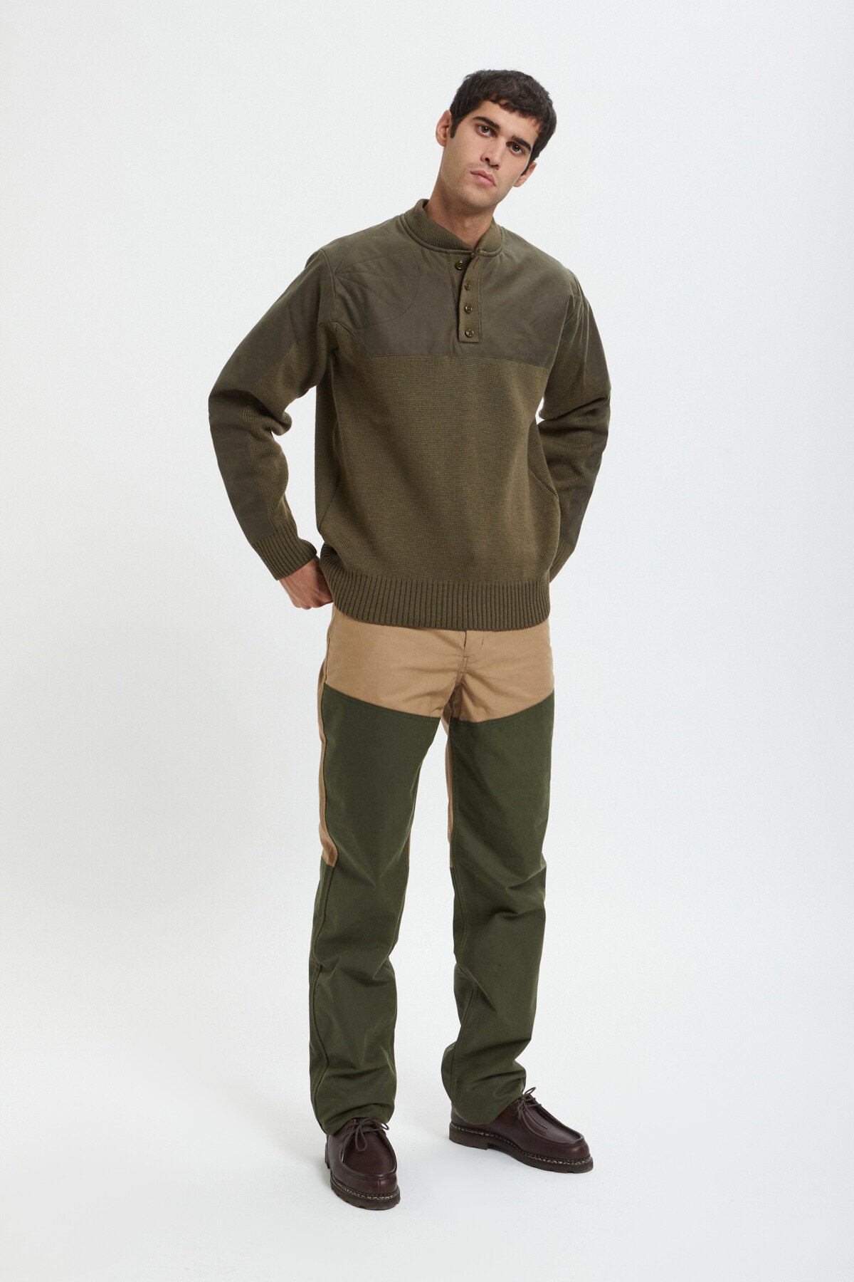 HENLEY GUIDE SWEATER Peat green by Filson Man | Men | WP Store