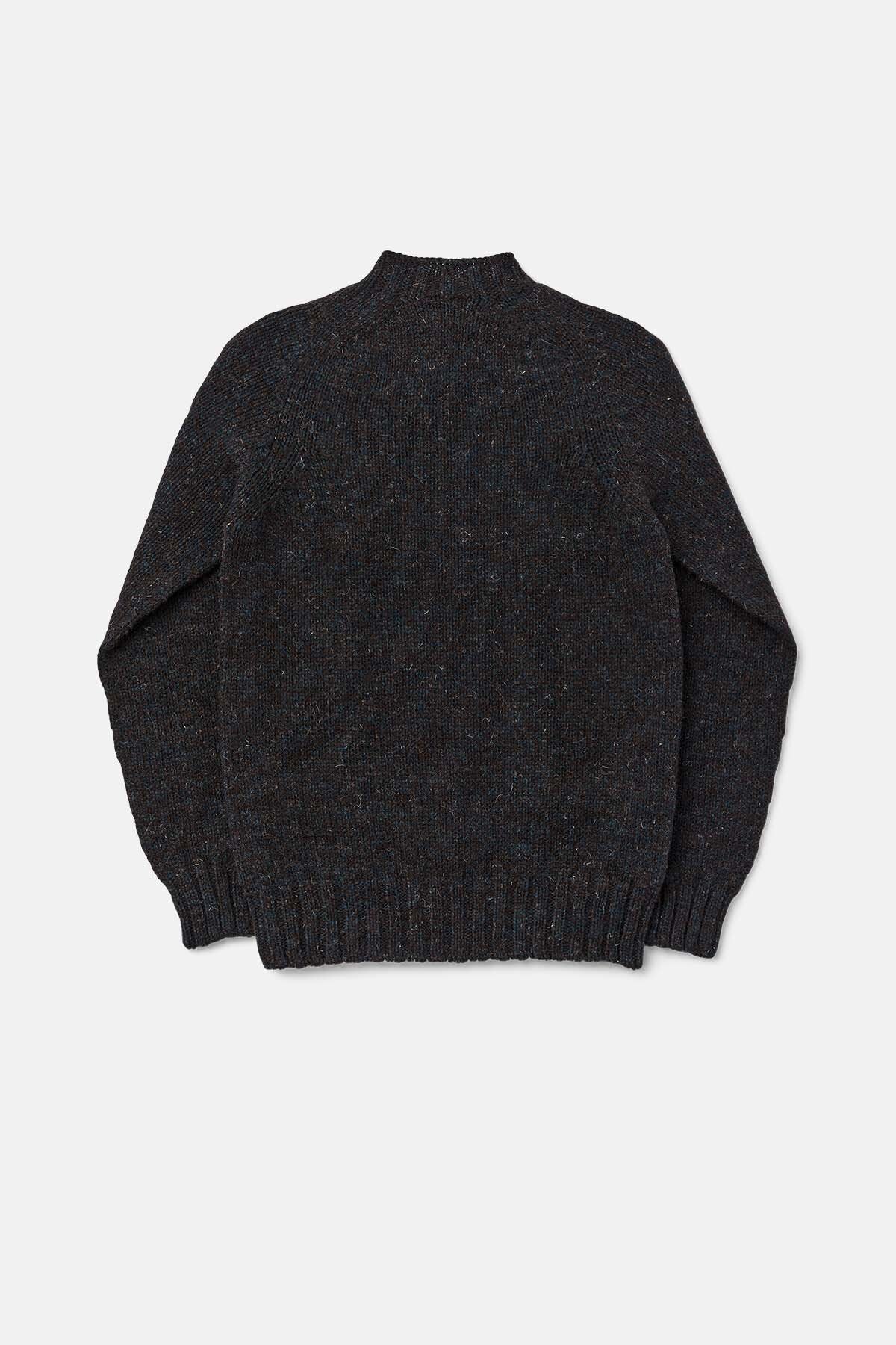 3GG CREWNECK SWEATER Black / cobalt marl by Filson Man | Men | WP Store