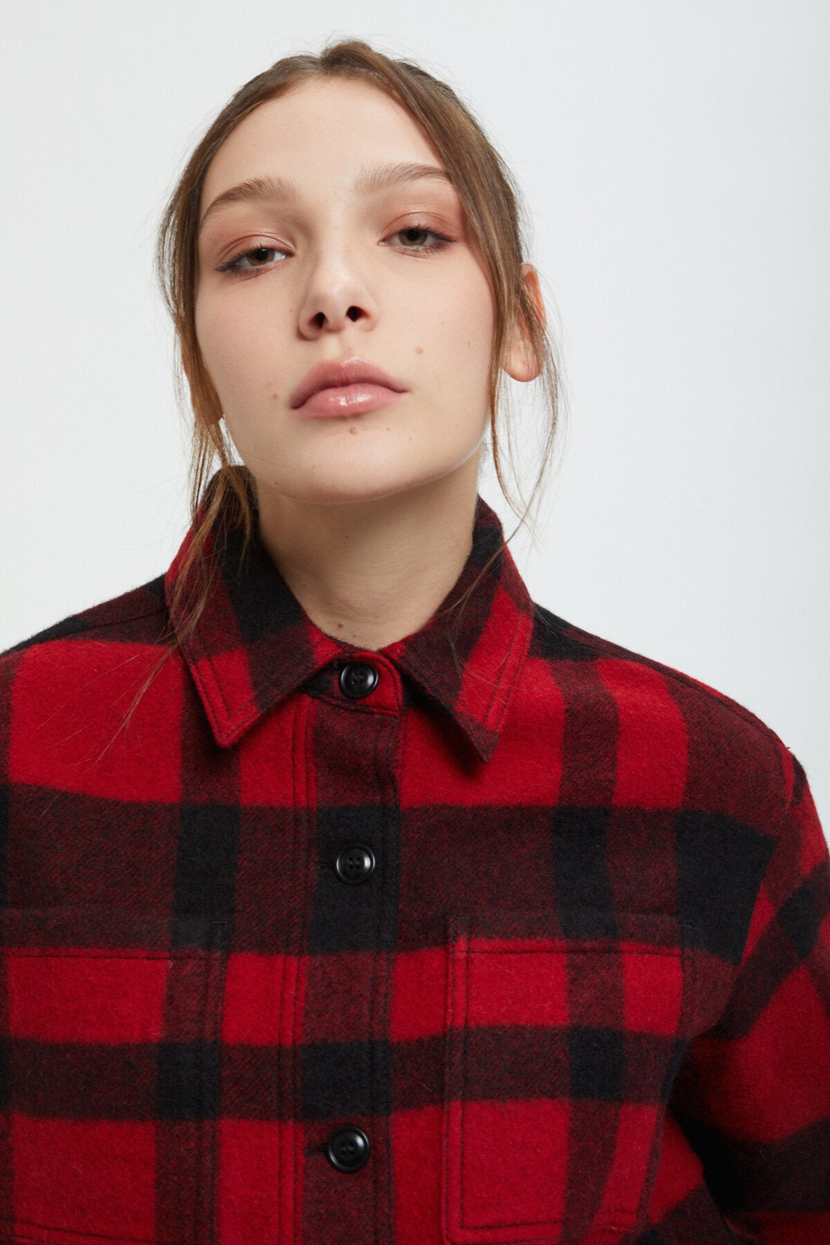 WOMEN'S WOOL OVERSHIRT Red/black plaid by Filson Woman | Women | WP Store