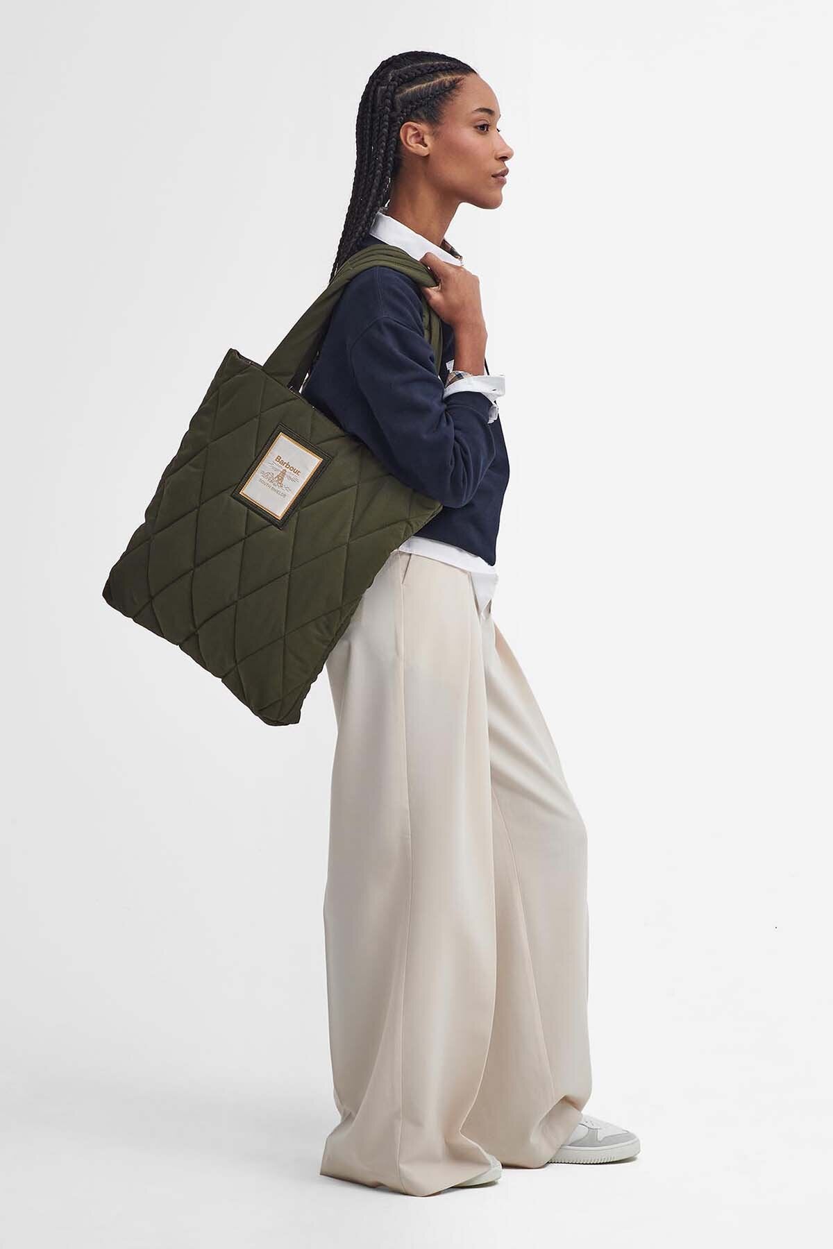 Barbour Lady Borsa tote Mariah trapuntata Olive | Donna | WP Store