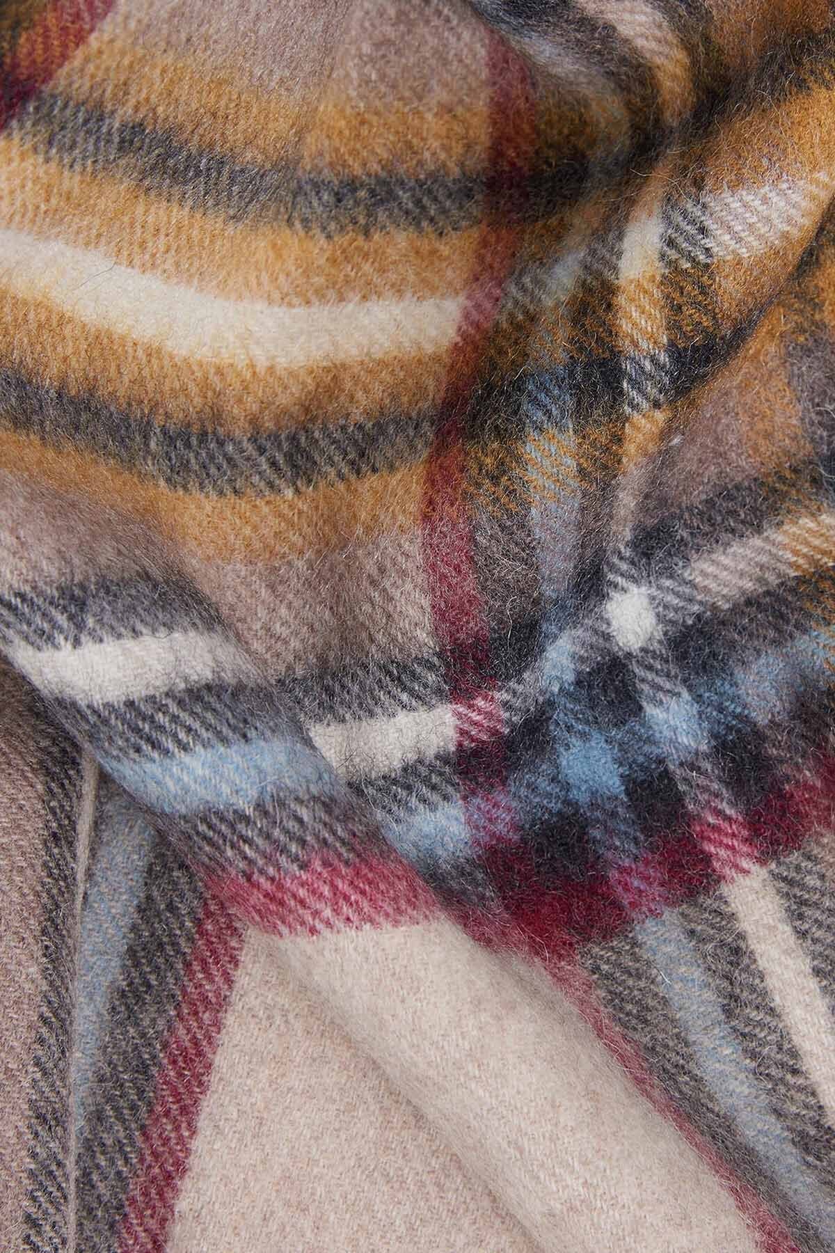 Lonnen Check Wrap Natural grey by Barbour Lady Women WP Store