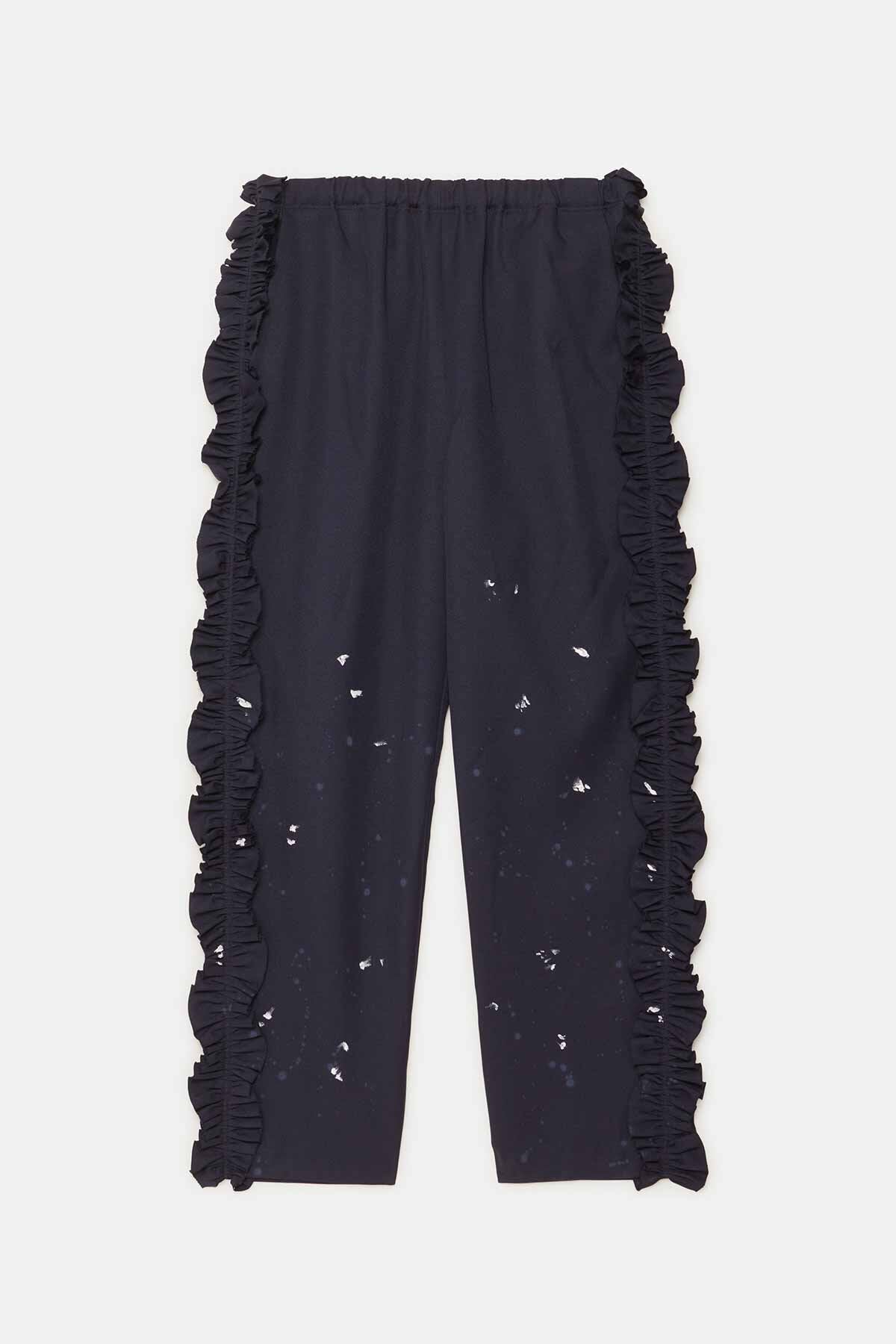 Frill Side Pants Navy by Rhodolirion | Women | WP Store