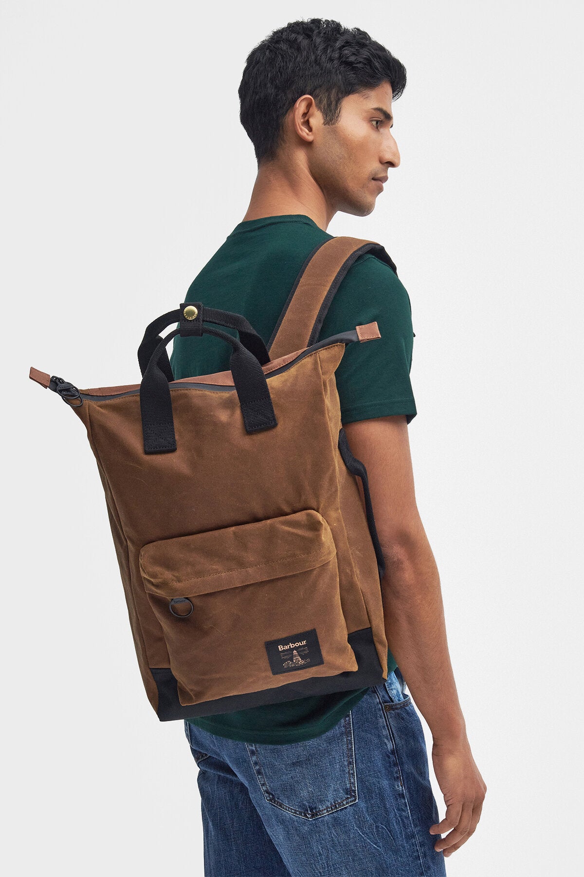 Field Waxed Backpack Tan/black by Barbour | Men | WP Store