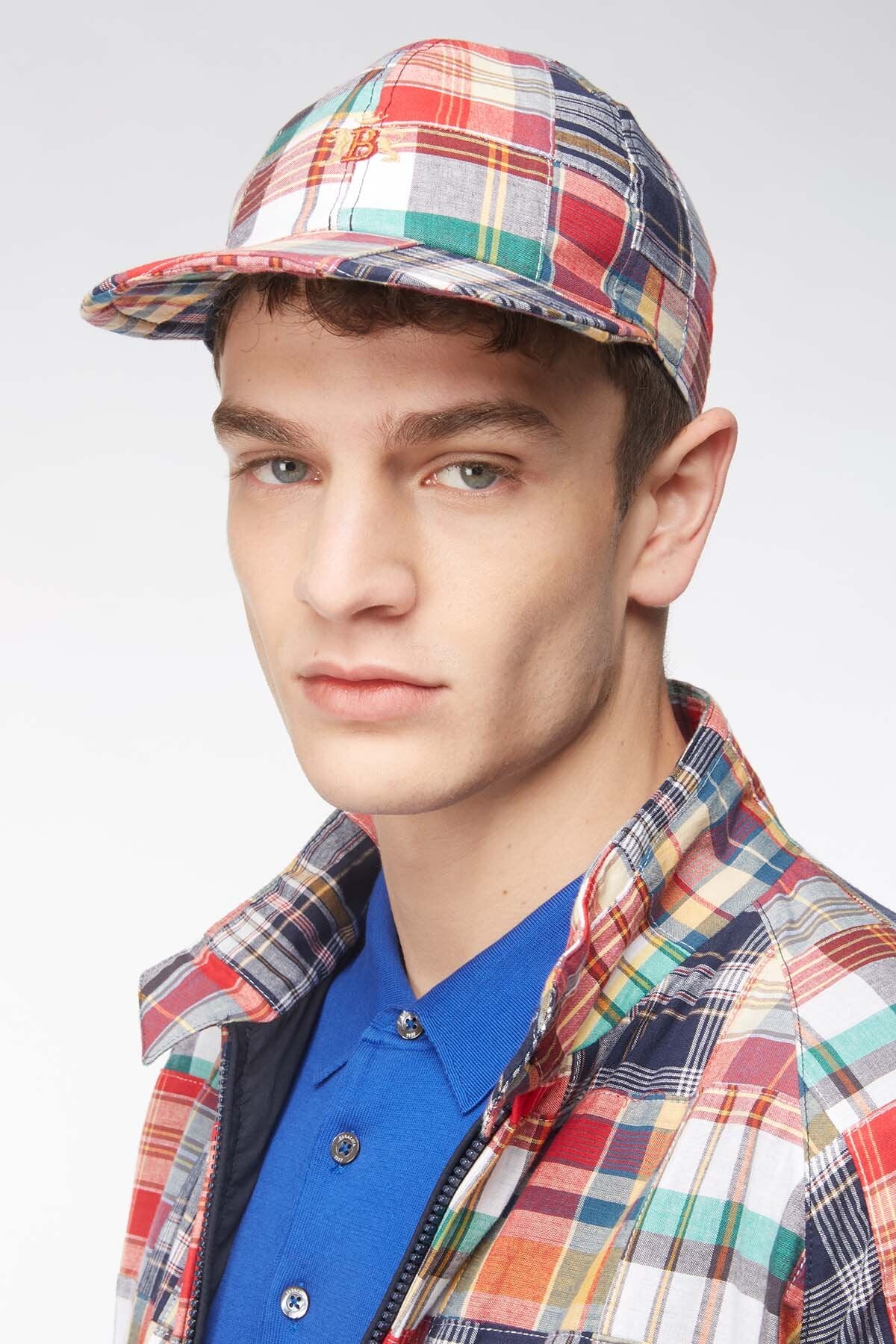 Patchwork Madras Baseball Hat Multicolor check by Baracuta | Men | WP Store