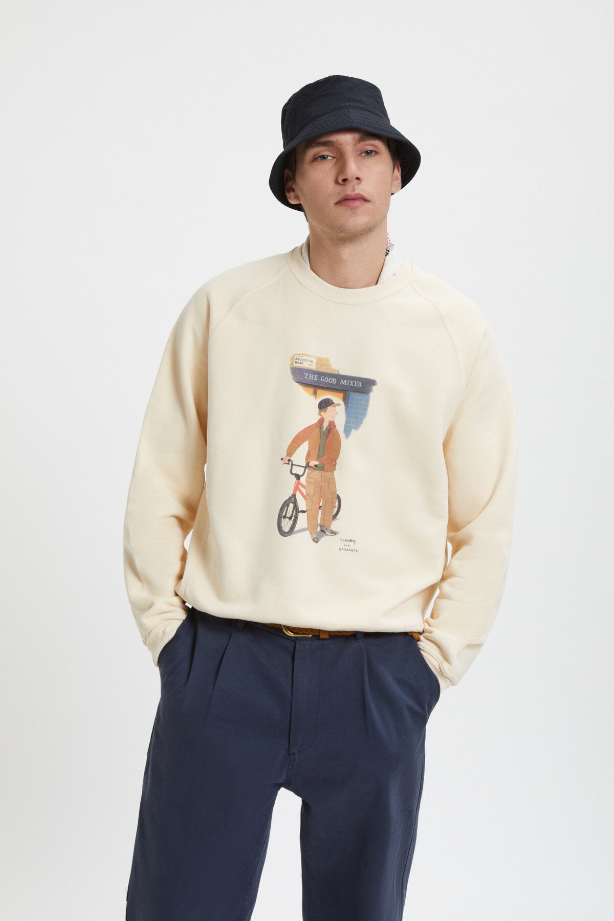 Slowboy Arlington Crew Neck Butter by Baracuta | Men | WP Store