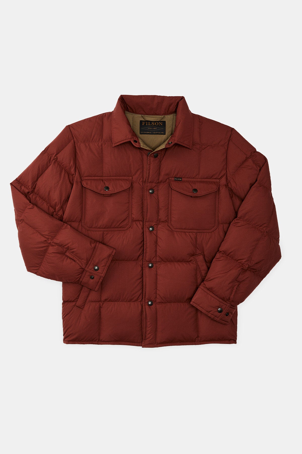 LIGHTWEIGHT DOWN JAC-SHIRT Madder red by Filson Man | Men | WP Store