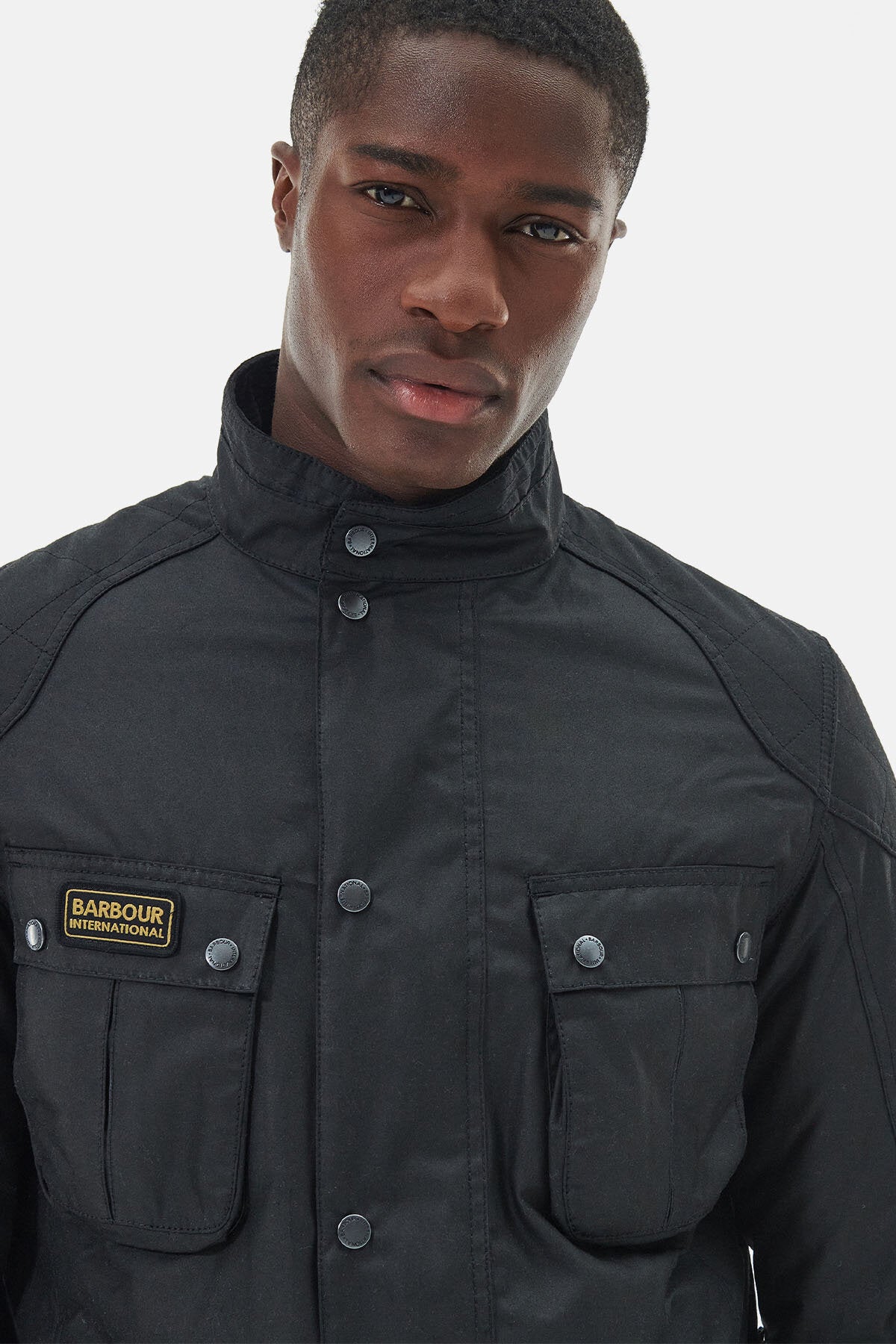 Mens barbour international coat store